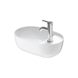 Duravit Luv Aufsatzwaschtisch 03814223001 wei&szlig;/Grau Seidenmatt wondergliss, mit Hahnloch