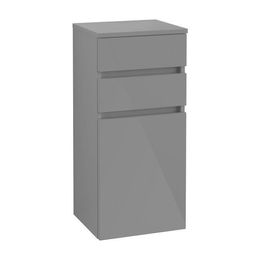 Villeroy & Boch Villeroy & Boch Legato Seitenschrank B72801FP 40x87x35cm, Anschlag rechts, Glossy Grey