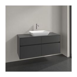 Villeroy & Boch Villeroy und Boch Collaro Waschtischunterschrank C11200VR 120x54,8x50cm, Waschtisch mittig, graphite