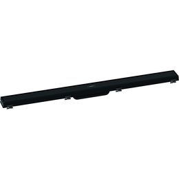 Hansgrohe RainDrain Match Duschrinne 56040670 90cm, Fertigset, mit h&ouml;henverstellbarem Rahmen, mattschwarz