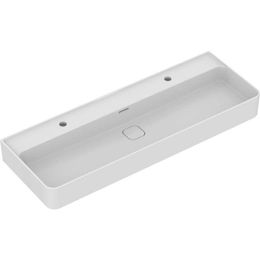 Ideal Standard Strada II Waschtisch T364801 Unterseite geschliffen, 120 x 17 x 43 cm, 2 Hahnl&ouml;cher, wei&szlig;