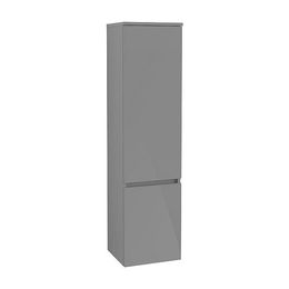 Villeroy & Boch Villeroy & Boch Legato Hochschrank B73000FP 40x155x35cm, Anschlag links, Glossy Grey