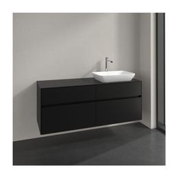Villeroy & Boch Villeroy und Boch Collaro Waschtischunterschrank C11800VL 140x54,8x50cm, Waschtisch rechts, volcano black