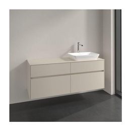 Villeroy & Boch Villeroy und Boch Collaro Waschtischunterschrank C11800VN 140x54,8x50cm, Waschtisch rechts, cashmere grey