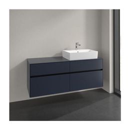 Villeroy & Boch Villeroy und Boch Collaro Waschtischunterschrank C13300VQ 140x54,8x50cm, Waschtisch rechts, marine blue