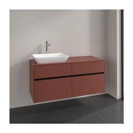 Villeroy & Boch Villeroy und Boch Collaro Waschtischunterschrank C11300AH 120x54,8x50cm, Waschtisch links, wine red