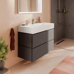 Hansgrohe Xilesa E Waschtischunterschrank 54297760 980x470mm, 2 Schubk&auml;sten PushOpen, schiefergrau matt