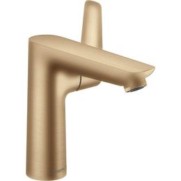 Hansgrohe Talis E Waschtisch-Einhebelmischer 71754140 mit Ablaufgarnitur, Ausladung 141 mm, brushed bronze