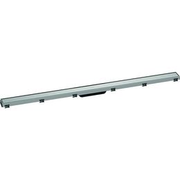 Hansgrohe RainDrain Match Duschrinne 56042800 120cm, Fertigset, mit h&ouml;henverstellbarem Rahmen, Edelstahl geb&uuml;rstet