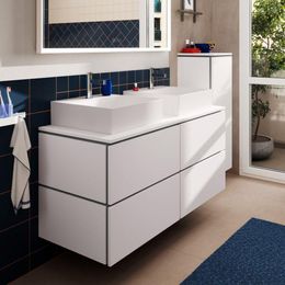 Hansgrohe Xilesa E Waschtischunterschrank 54305700 1375x550mm, 4 Schubk&auml;sten, ohne PushOpen, mattwei&szlig;