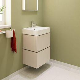 Hansgrohe Xilesa E Waschtischunterschrank 54248780 480x380mm, 2 Schubk&auml;sten, f&uuml;r Handwaschbecken, ohne PushOpen, sandbeige matt