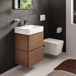 Hansgrohe Xilesa E Waschtischunterschrank 54290550 480x380mm, 2 Schubk&auml;sten, f&uuml;r Handwaschbecken, mit PushOpen, Eiche Kaschmir