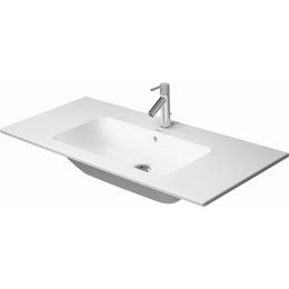 Duravit Me by Starck Waschtisch 23361000001 103 x 49 cm, mit Hahnloch, &Uuml;berlauf, Hahnlochbank, wei&szlig; WonderGliss