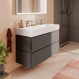 Hansgrohe Xilesa E Waschtischunterschrank 54264760 1180x470mm, 2 Schubk&auml;sten, schiefergrau matt