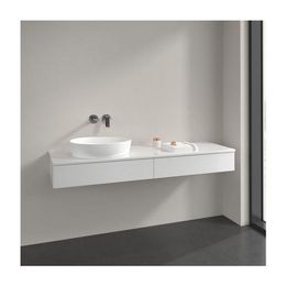 Villeroy & Boch Villeroy und Boch Antao Waschtisch-Unterschrank K15150GF 160x19x50cm, Hahnlochbohrung, Waschbeckenplattenfarbe Lack, glossy white lacquer