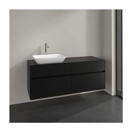 Villeroy & Boch Villeroy und Boch Collaro Waschtischunterschrank C11700VL 140x54,8x50cm, Waschtisch links, volcano black