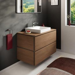 Hansgrohe Xilesa E Waschtischunterschrank 54301550 2 Schubk&auml;sten ohne PushOpen, 980 x 550 mm, Eiche Kaschmir