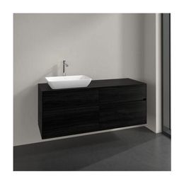 Villeroy & Boch Villeroy und Boch Collaro Waschtischunterschrank C11700AB 140x54,8x50cm, Waschtisch links, black oak