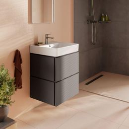 Hansgrohe Xilesa E Waschtischunterschrank 54252760 530x470mm, 2 Schubk&auml;sten, f&uuml;r Waschtisch, ohne PushOpen, schiefergrau matt