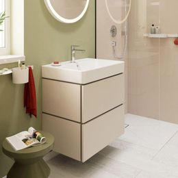 Hansgrohe Xilesa E Waschtischunterschrank 54295780 680x470mm, 2 Schubk&auml;sten, f&uuml;r Waschtisch, mit PushOpen, sandbeige matt