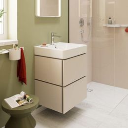 Hansgrohe Xilesa E Waschtischunterschrank 54292780 530x470mm, 2 Schubk&auml;sten, f&uuml;r Waschtisch, mit PushOpen, sandbeige matt