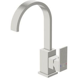 Steinberg Serie 135 Waschtischarmatur 1351501BN Ausladung 150mm, H&ouml;he 300mm, schwenkbar, mit Ablaufgarnitur, Brushed Nickel