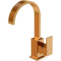 Steinberg Serie 135 Waschtischarmatur 1351501RG Ausladung 150mm, H&ouml;he 300mm, schwenkbar, mit Ablaufgarnitur, Rose Gold