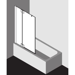 Kermi Pasa XP Schwingfl&uuml;gel mit Festfeld PXDTL100151AK 100x150cm, silber mattglanz, ESG klar, links