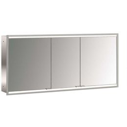Emco prime Unterputz-Lichtspiegelschrank 949706363 1400x730mm, 3-t&uuml;rig, aluminium/weiss