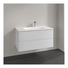 Villeroy & Boch Villeroy und Boch Antao Waschtisch-Unterschrank L05000GF 98,8x50,4x49,6cm, ohne Frontstruktur, glossy white lacquer, mit Beleuchtung