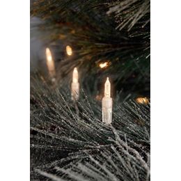 Konstsmide LED-Lichterkette "Weihnachtsdeko aussen", Dioden 80 Stk. Flammen 80 Stk., Kabellänge 8m x Gesamtlänge 19,85m, transparent, Lichterketten,