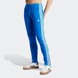 Damen Sporthose "SST CLASSIC TP", blau, Gr. XXL, adidas originals, gestreift, Obermaterial: 50% Baumwolle, 43% Polyester, 7% Elasthan, Hosen,