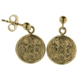 OSTSEE-SCHMUCK Damen Paar Ohrh&auml;nger "- Hiddensee 13 mm rund - Gold 333/000 -", Gelbgold 333, gold, Gelbgold 333, Ohrringe