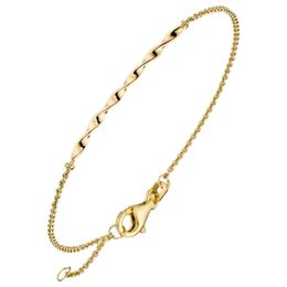 Jobo Damen Armband, 17,5cm, Gelbgold 585, gelb, Gelbgold 585, Armb&auml;nder, 585 Gold 17,5 cm