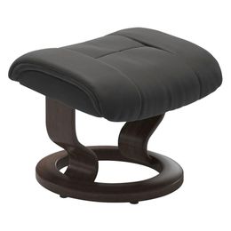 Fu&szlig;hocker stressless, B:55cm H:38cm T:39cm, grau, Leder BATICK: BATICK ist ein leicht korrigiertes, durchgef&auml;rbtes und genarbtes M&ouml;belleder, bei dem