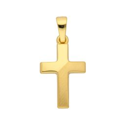 Adelia´s ADELIA ́S Damen Kettenanhänger "Damen Gold Schmuck 585 Gold Kreuz Anhänger", Gold, gold, Gold, Schmuckanhänger, Goldschmuck für Damen & Herren