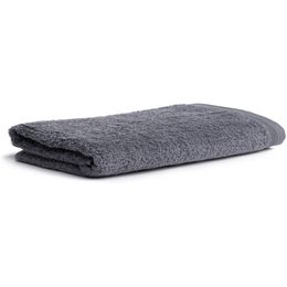M&ouml;ve Badetuch M&Ouml;VE, B:100cm L:160cm, grau, Walkfrottee, Baumwolle, Handt&uuml;cher, "Superwuschel", Badetuch mit Bord&uuml;re, 100% Premium Cotton Baumwolle,