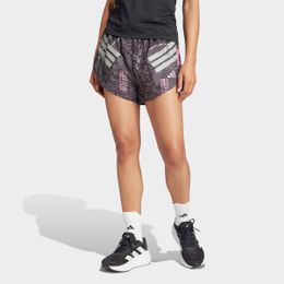 Damen Laufshorts "BTN SHORT W", schwarz, Gr. S, adidas Performance, Obermaterial: 100% Polyester, Hosen