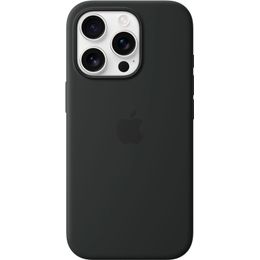 Apple Smartphone-H&uuml;lle "iPhone 16 Pro Silikon Case mit MagSafe", iPhone 16 Pro, schwarz, H&uuml;llen