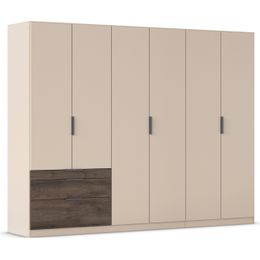 Kleiderschrank Rauch, B:271cm H:210cm T:54cm, beige, Holzwerkstoff, Kinderzimmer, Schr&auml;nke, "Dreht&uuml;renschrank Schrank Garderobe Schlafzimmerschrank