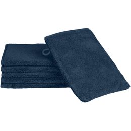 Waschhandschuh Ross, B:16cm L:22cm, blau, Frottier, Handt&uuml;cher, "Sensual Skin", mit Aloe-Vera-&Ouml;l veredelt