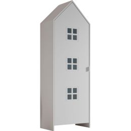 Kleiderschrank Vipack, B:57,6cm H:171,3cm T:39cm, weiß, MDF, Kinderzimmer, Schränke, "Casami, mit trendiger Optik in zeitlosem Design", variable