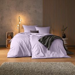 Bettw&auml;sche Estella, lila, Mako-Satin, Obermaterial: 100% Baumwolle, Jugendzimmer, Bettw&auml;sche, "Valetta"