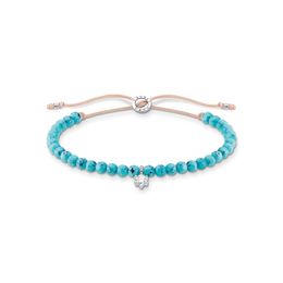 Thomas Sabo Damen Armband "Perlen mit Stein, A1987-401-11-L20V,-401-9-L20V,-905-17-L20V", 20, Nylon Silber 925 (Sterlingsilber), bunt, Nylon, Silber
