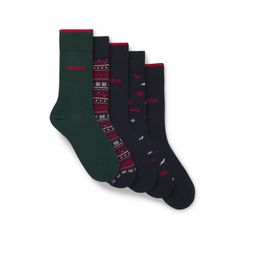 HUGO UNDERWEAR Damen Socken "5Pack GIFT XMAS", Gr. 40open miscellaneous 960, Baumwollmischung, Socken