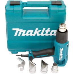 Makita Heißluftgebläse "HG5030K", B:8cm H:20,8cm L:23,3cm, grün, Heißluftgeräte, mit 2 Temperaturstufen und Luftstromstärken, inkl.