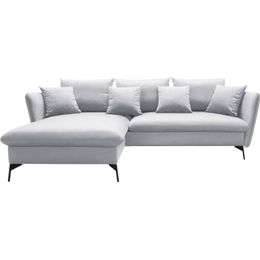 Ecksofa OTTO HOME, B:258cm H:91cm, grau, 100% Polyester;PU-Schaum und Nosag-Federung.;Federung Ottoman : 12 x Feder Type B 1650mm;Ferderung 2 Sitzer: