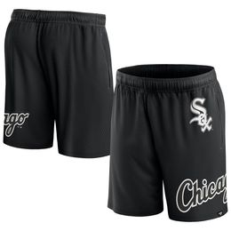 Fanatics Herren Sporthose "Fanatics Shorts Chicago White Sox Mesh", schwarz, Gr. M, 100% Polyester, Hosen