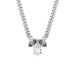 Elli Premium Damen Collierkettchen "Collier Tropfen Kristalle 925 Silber", 42,mit Steinen, Silber 925 (Sterlingsilber), L: 42silber, Silber 925