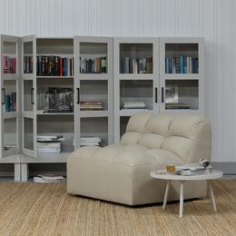 1,5-Sitzer Woood, B:100cm H:79cm T:92cm, beige, Sofas, "Pepper Sessel", frei im Raum stellbar, gepolstert, Breite 100 cm